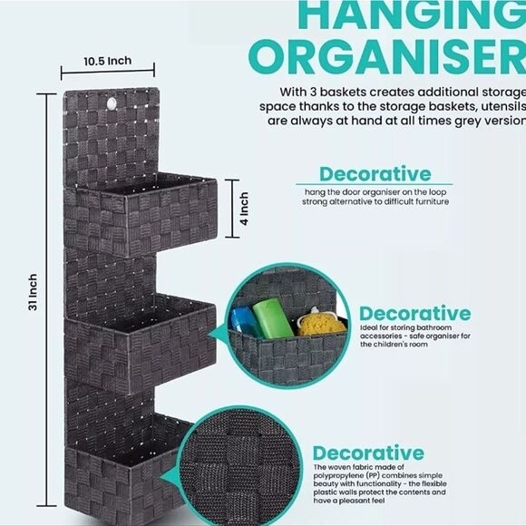 At Home | Storage & Organization | At Home Woven Hanging Storage ...